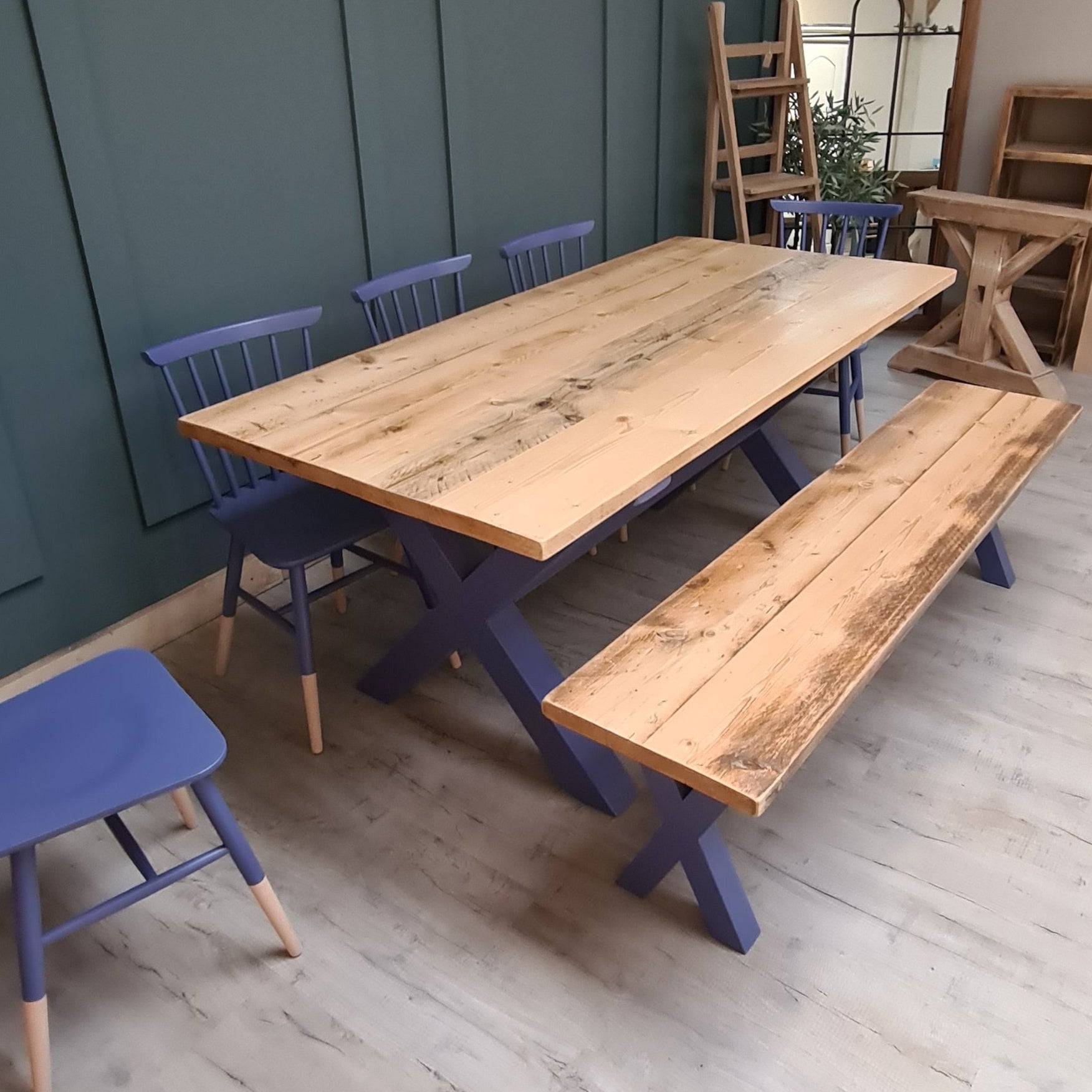 Rustic Farmhouse Dining Tables - Bespoke - Any size or Colour – Country ...