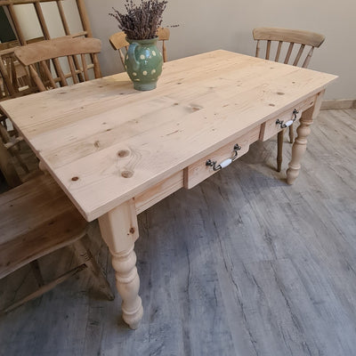 Traditional farmhouse table | Rustic tables | Farmhouse tables all hand ...