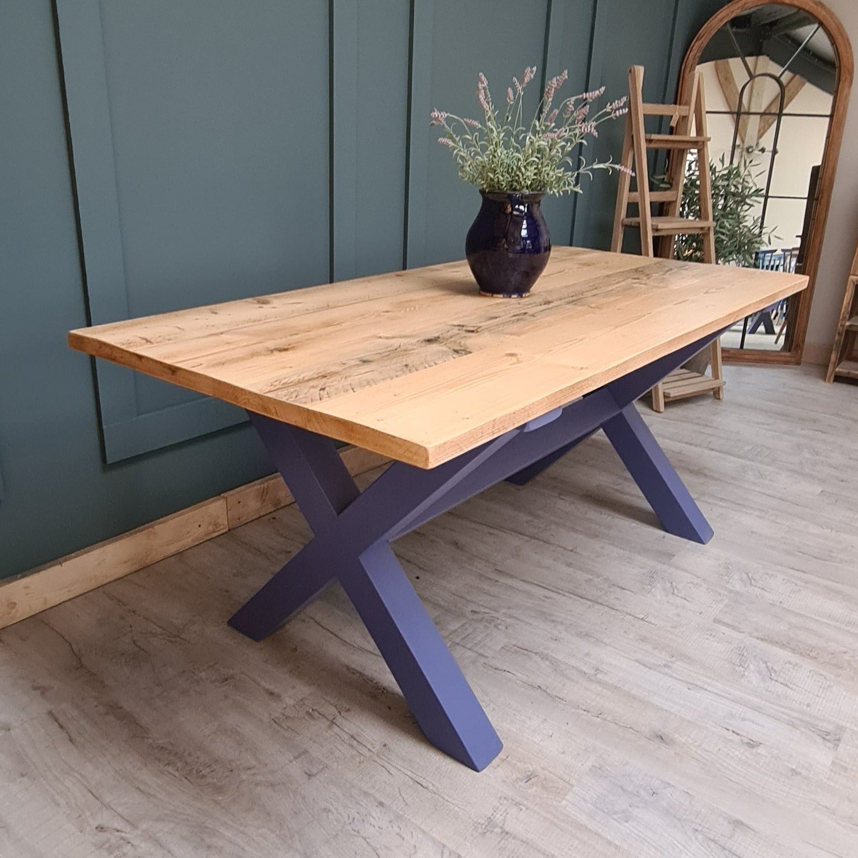 Trestle table - with square legs – Country Life Furniture - Quality ...